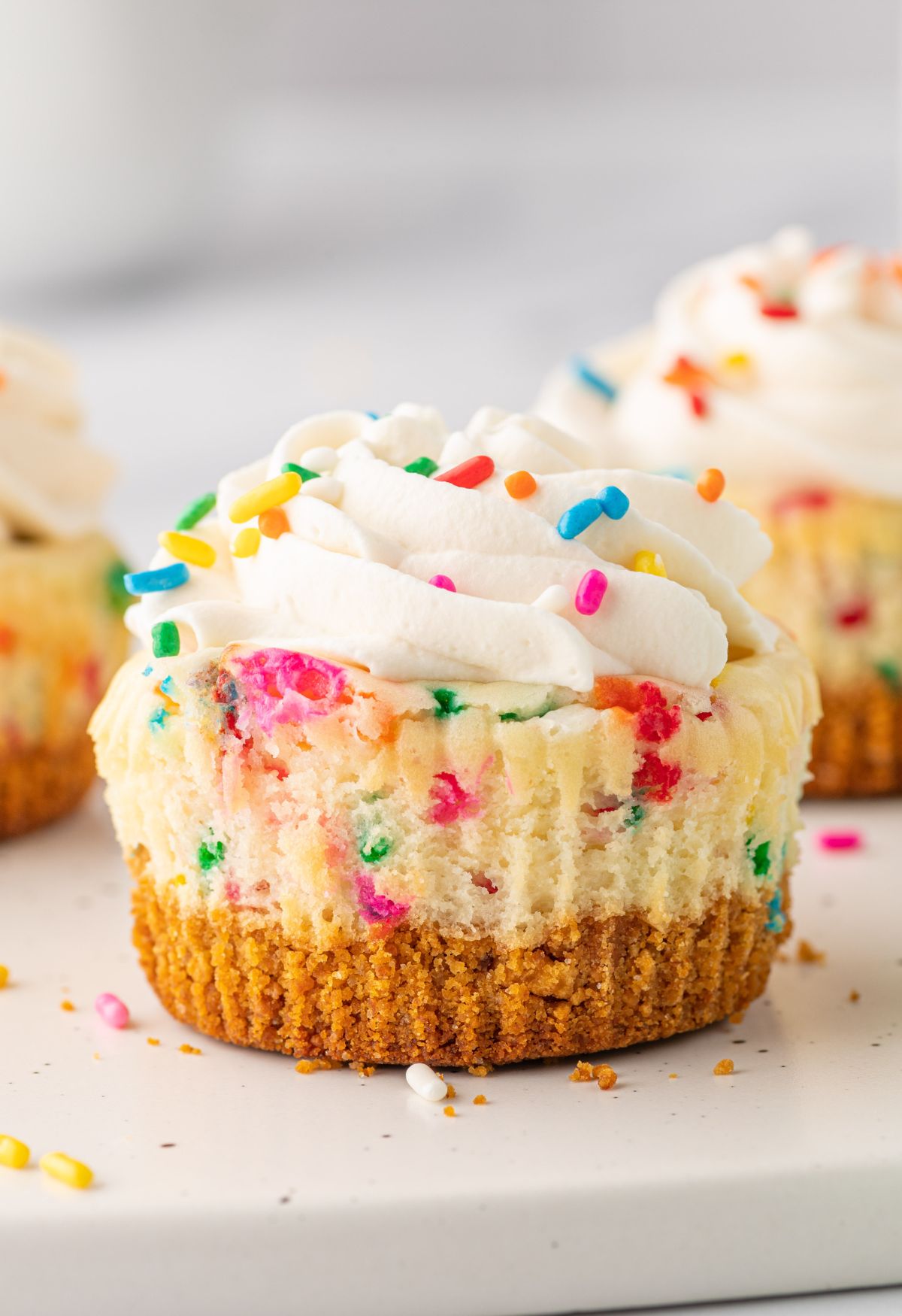 Mini Funfetti Cheesecake - Happy Family Recipes