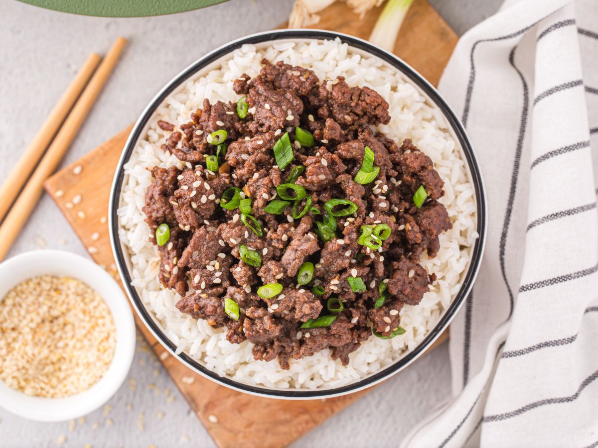 Korean Ground Beef - Happy Family Recipes