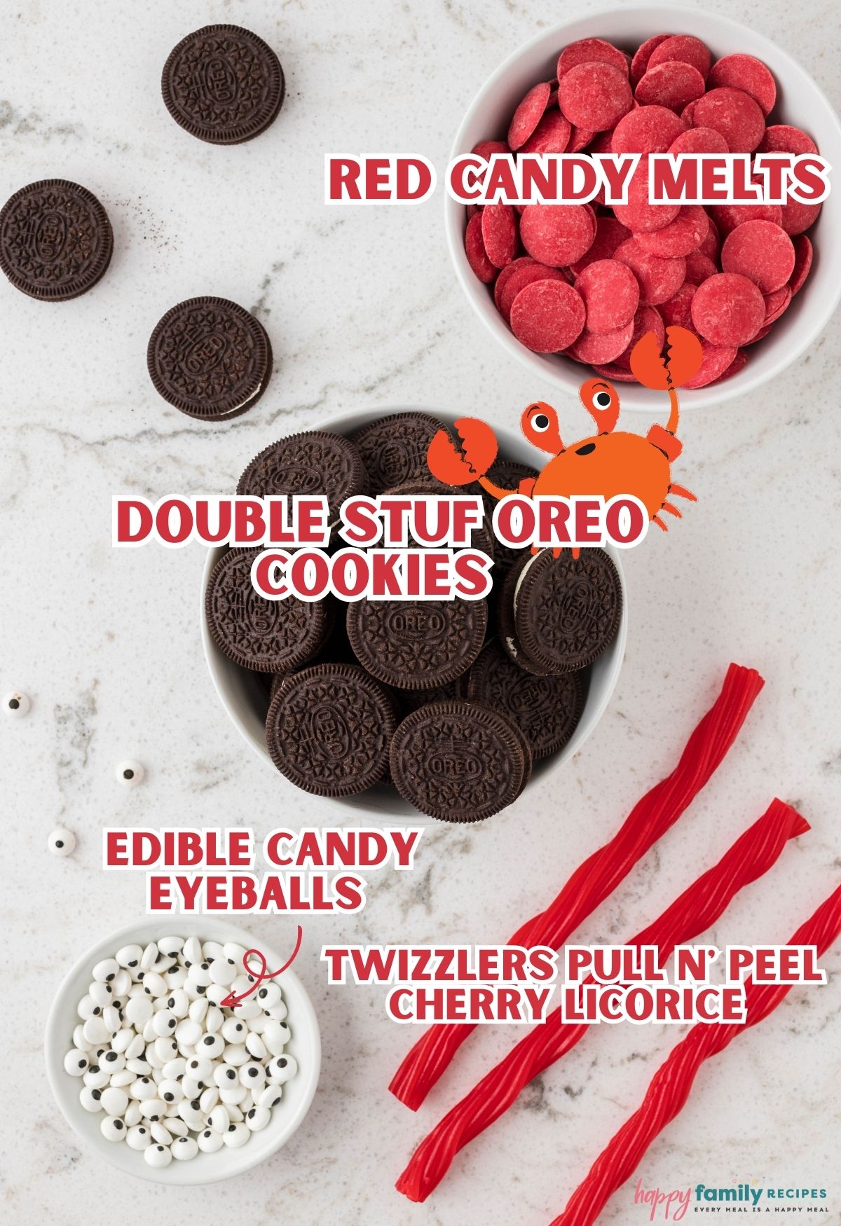 Oreo Crab Cookies - Happy Family Recipes