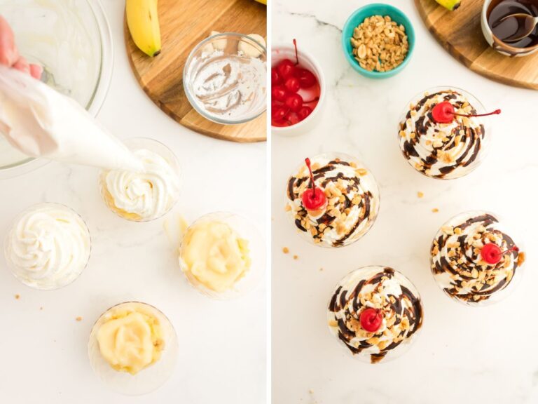 Banana Split Dessert Cups - Happy Family Recipes
