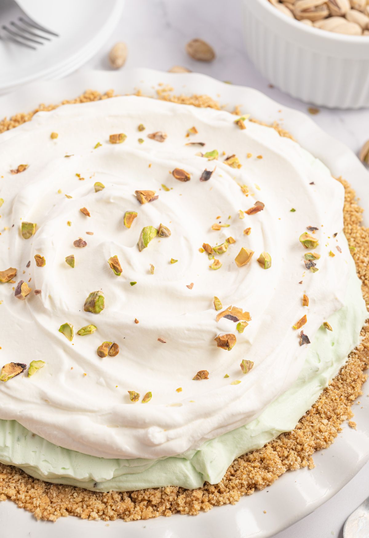 Pistachio Cream Pie - Happy Family Recipes
