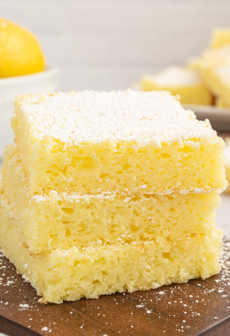 2-Ingredient Lemon Bars (With Angel Food Cake Mix) - Happy Family Recipes